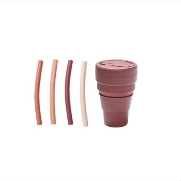 Stojo | Dining | Stojo Collapsible Cup With Reusable Straws Nib | Poshmark